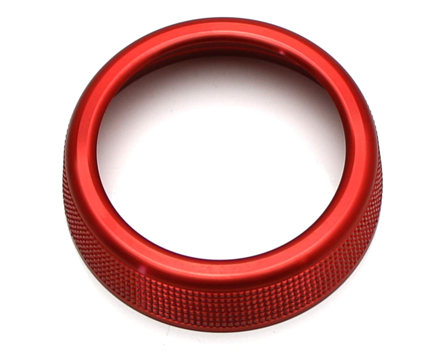 Buy iJDMTOY Red Aluminum Knob Cover Ring, Compatible With BMW 1 2 3 4 5 ...