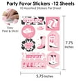 Big Dot of Happiness Rodeo Cowgirl - Pink Western Party Favor Sticker ...