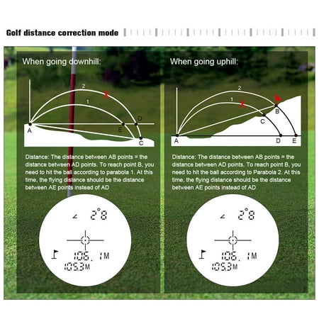 Golf Distance Meter Optical 6x IP54 Waterproof Height Measurement Golf ...