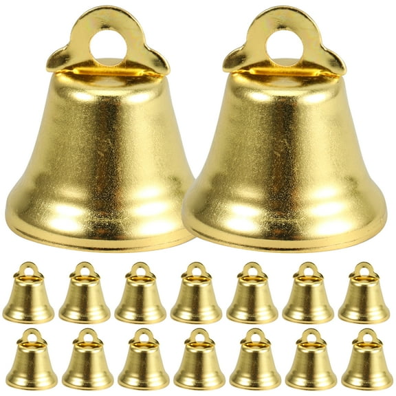 Kalalou Rustic Iron Hanging Bells with Rope, Gold, 4 Bells, 26H ...