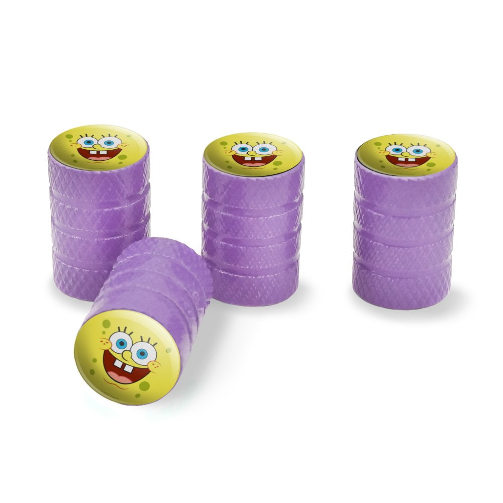 SpongeBob Goofy Smile Face Tire Rim Wheel Aluminum Valve Stem Caps ...