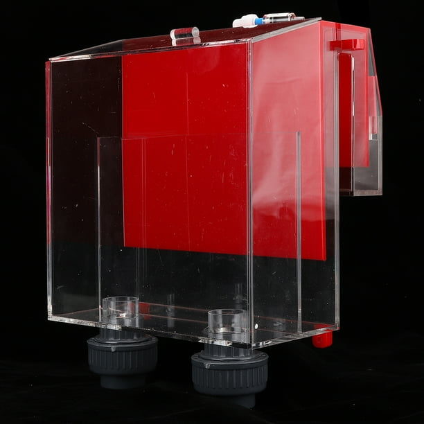 Fish Tanks Overflow Box,Acrylic Red Aquarium Syphon Overflow Box Self ...