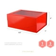 PACKHOME Valentine's Day Gift Boxes with Lids 9x6.5x3.8 inches 5 Red ...