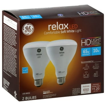 GE 60W Equivalent Soft White (2700K) High Definition CA10 Bent Tip ...