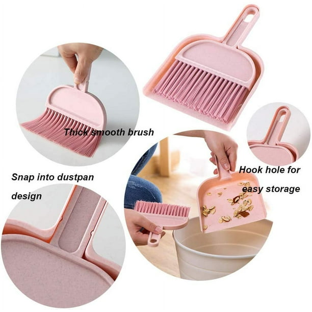 Mini Dustpan and Brush Set, Multi-Functional Cleaning Tool with Hand ...