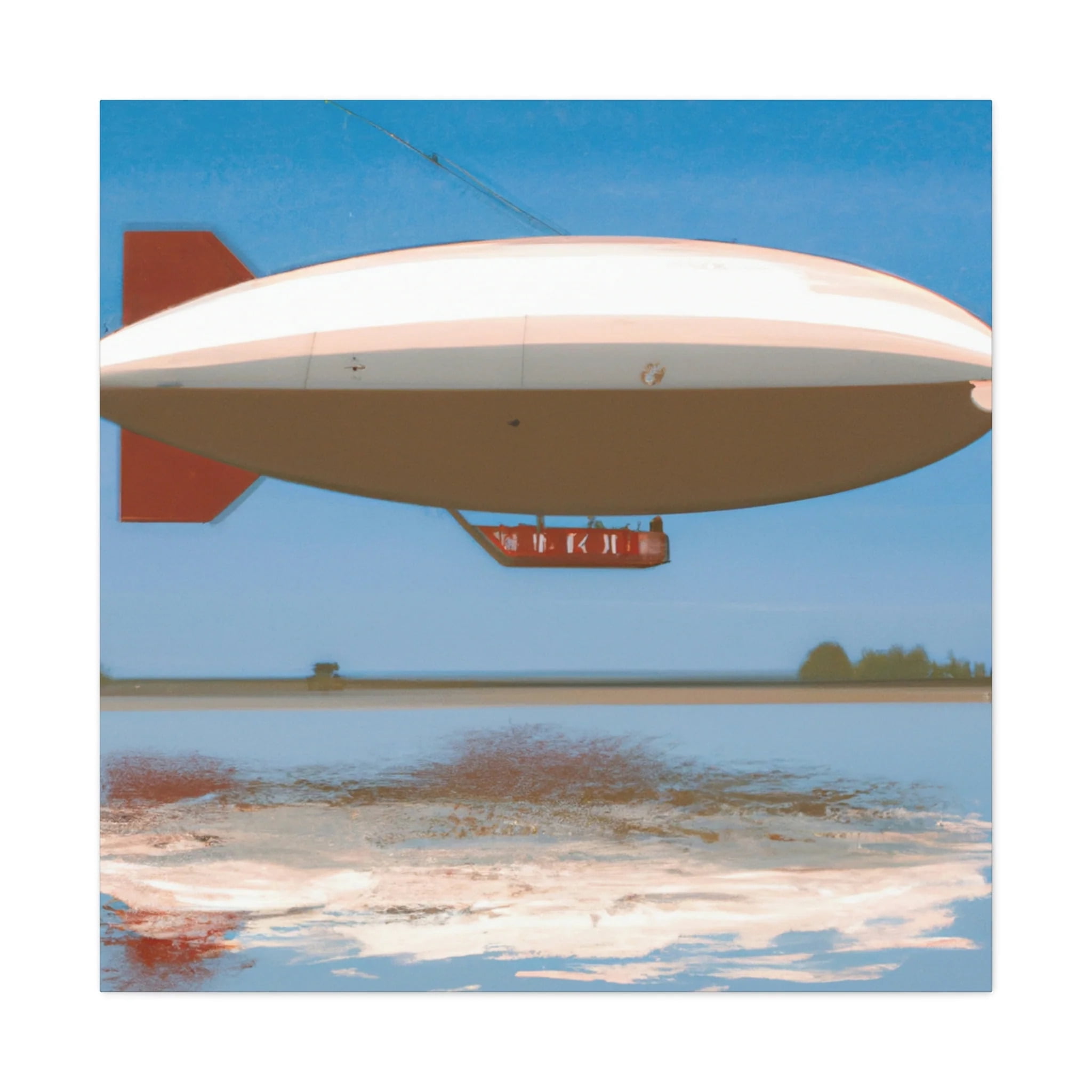 The Blimp In Minimalism - Canvas - Walmart.com