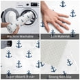 Bathroom Rugs Non Slip Washable - navyblue anchor white cute Kitchen ...