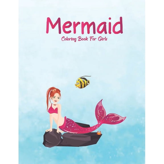 Mermaid Coloring Book for Kids Ages 4-8: Cute Mermaid Coloring Pages ...