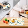Dish Drying Mat for Kitchen Counter 18x24 Rooster Leaves Absorbent ...