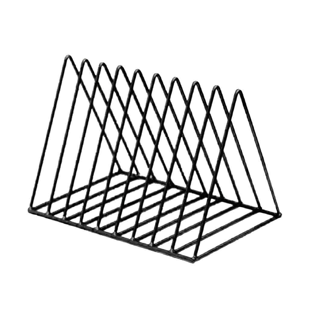 Files Folder Stand Desktop File Organizer, Wire Book Shelf Magazine ...