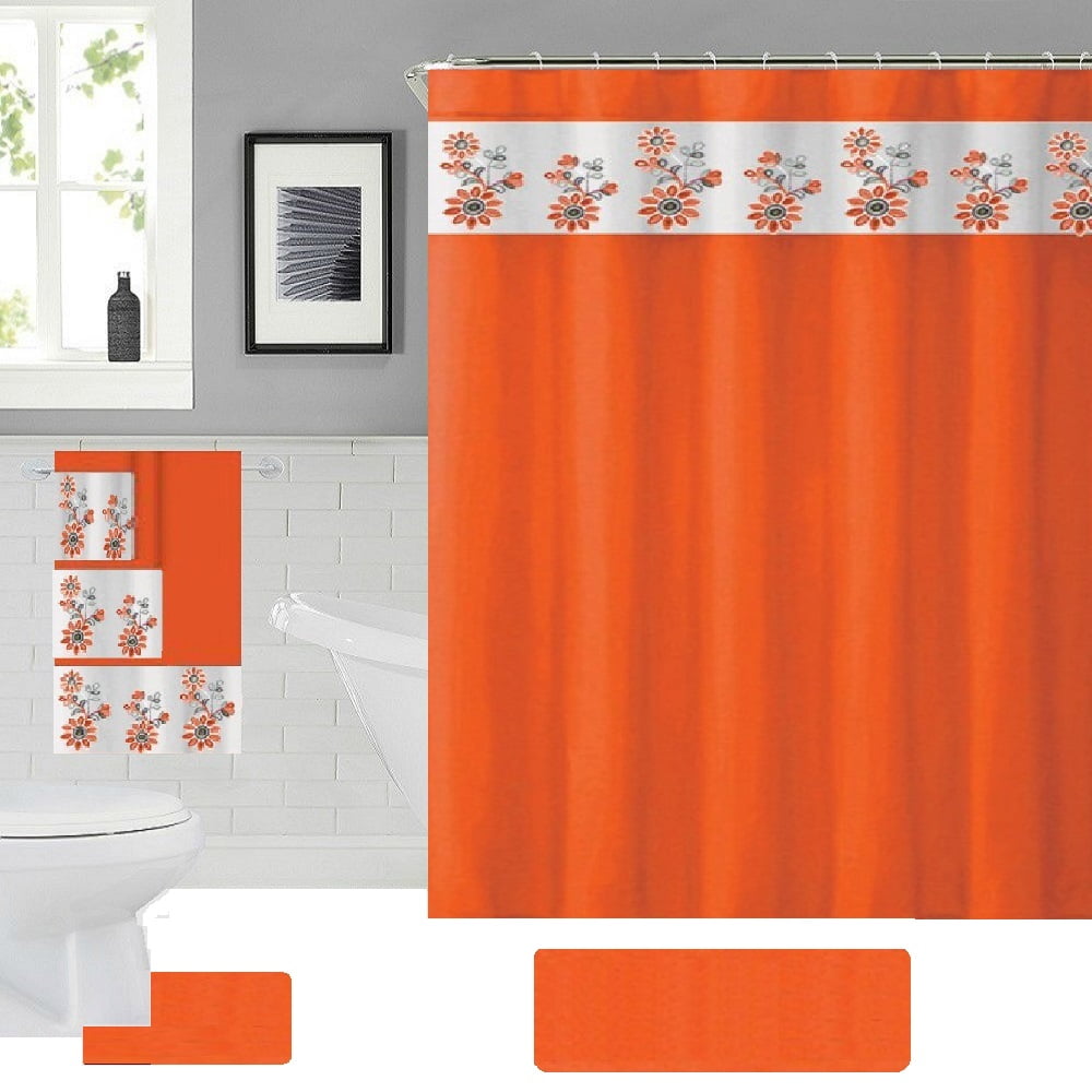 18 Piece Shower Curtain Set Rosemary