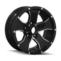 14" Inch 5x114.3 Wheel Rim TRAILER WHEELS 14 14x6 +0mm BLACK MACHINED ...