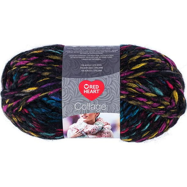 Red Heart Collage Yarn, Stained Glass, 5oz(141g), Jumbo, Acrylic ...