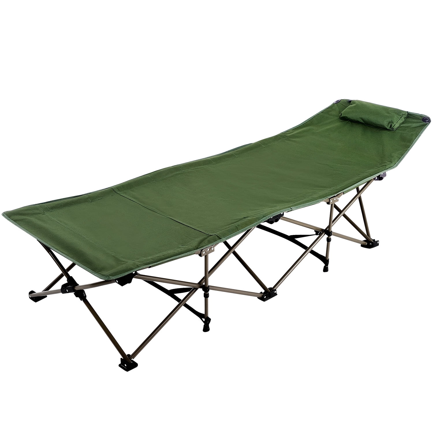 REDCAMP Camping Cots For Adults Folding Cot Bed With Attached Pillow REDCAMP Camping Cots For Adults Folding Cot Bed With Attached Pillow