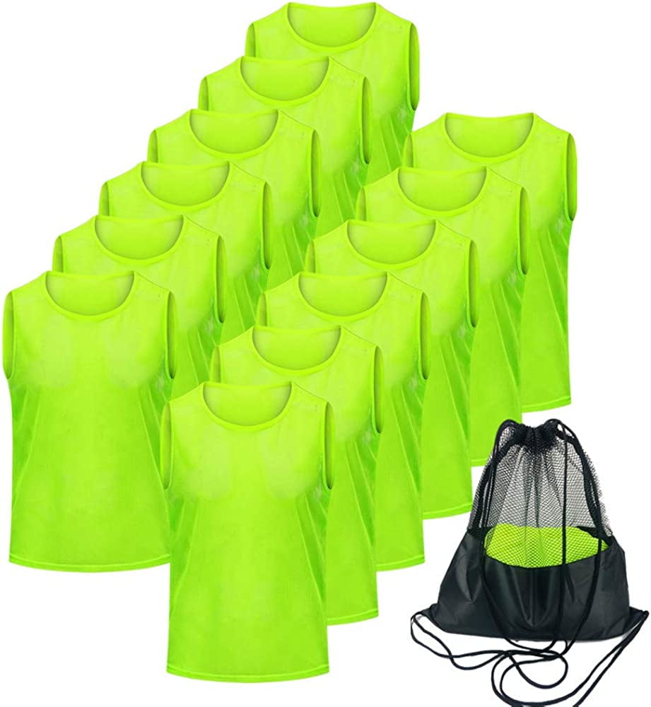 YOUI-GIFTS Pinnies Soccer pinnies for Soccer Mesh Basketball Jerseys ...