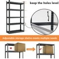 HESTINYSU 5-Tier Adjustable Steel Shelving Unit, Garage Storage ...