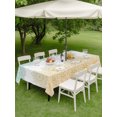 Bohemian Floral Texture Rectangle Outdoor Tablecloth with Umbrella Hole ...