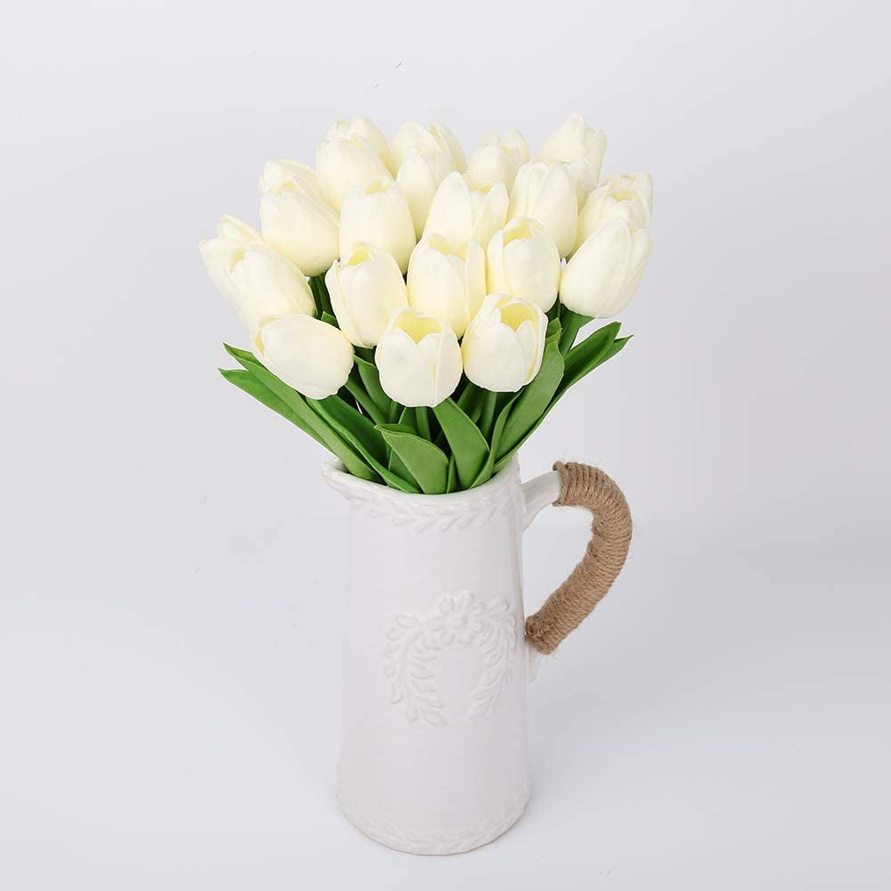 Click here for Rongmo 24pcs Artificial Tulips Pu Touch Single Ste... prices