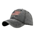 Vintage Men's USA Athletic Baseball Hat with American Flag Patch ...