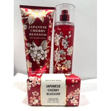 Bath and Body Works Japanese Cherry Blossom 3-Piece Set: Body Lotion, Shower Gel, Fine Fragrance ...