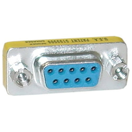 Offex Serial Mini Gender Changer/Coupler, DB9 Female to DB9 Female ...