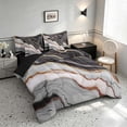 Manfei Aesthetic Marble Queen Bedding, Marbling Metallic Bedding ...