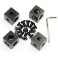 Befenybay 4PCS Black Corner Bracket Cube (20x20x20mm) for 6mm Slot ...