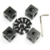 Befenybay 4PCS Black Corner Bracket Cube (20x20x20mm) for 6mm Slot ...