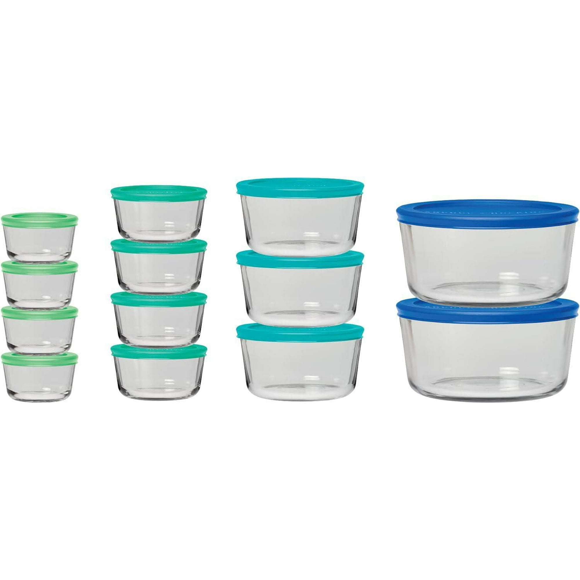 Click here for Anchor Hocking 26pc Food Storage Set W/Teal Conven... prices