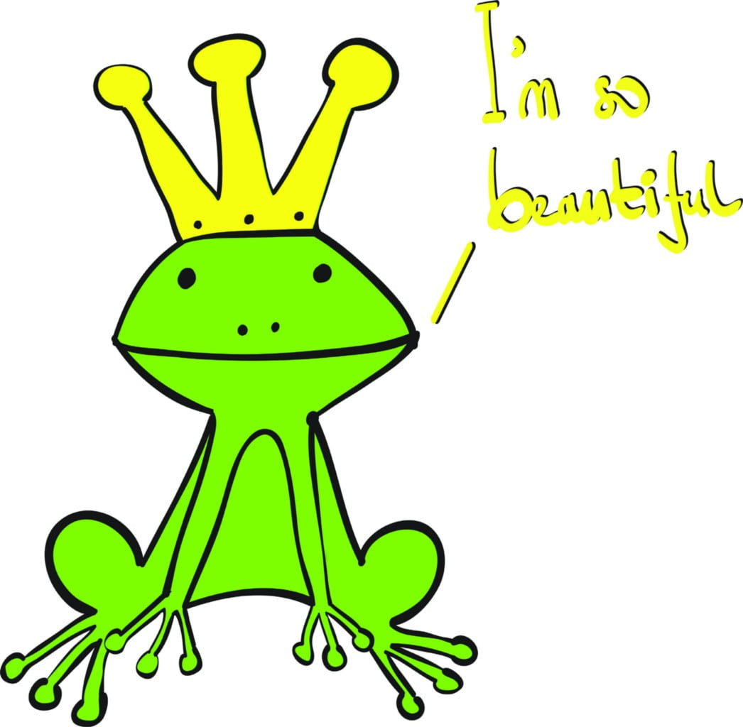 Design With Vinyl I Am So Beautiful Artwork Animal Frog With Crown ...