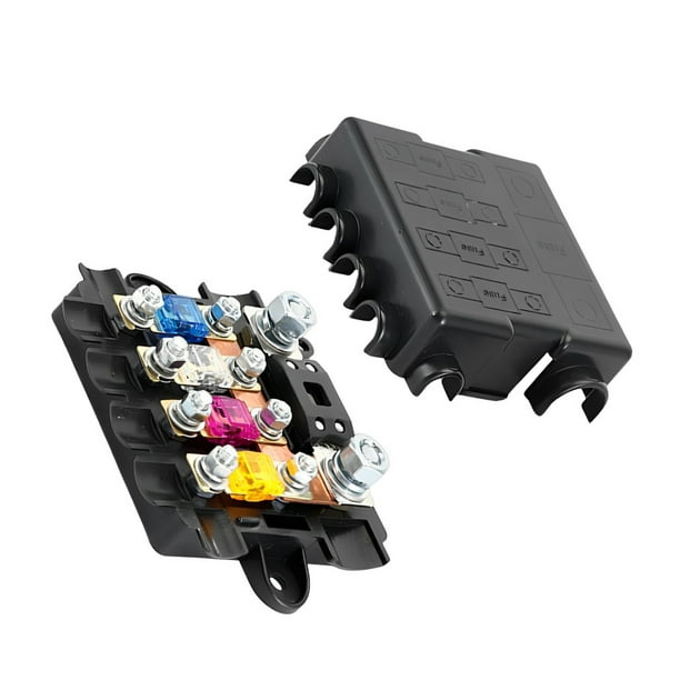 Baohd Car 5 Way Box Blade Block Holder Panel For 12V/24V DC Car Power ...