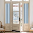 Blue Stripes Window Privacy Film, Classic Minimalist Stripe Modern ...