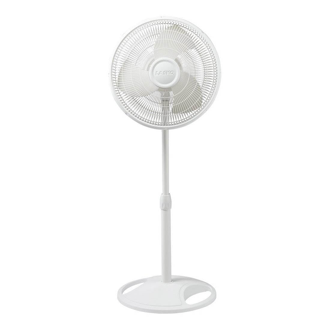 Lasko 16 In. Oscillating Stand Fan - White