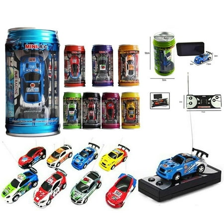 Mini Coke Can Speed Rc Radio Remote Control Micro Racing Car Toy ...