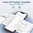 Bluetooth barcode label printer: label maker with direct thermal ...