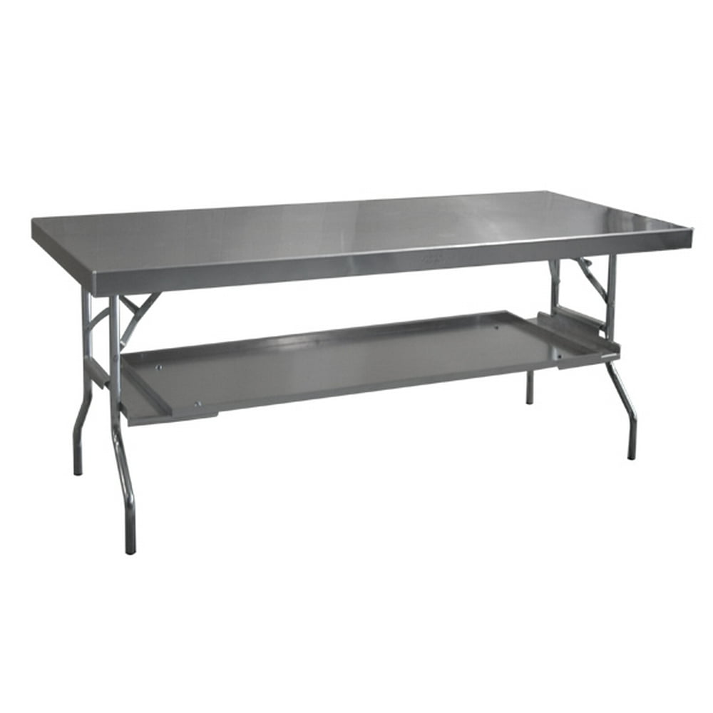 Pit Pal 394 Mounts Under Folding Table with Aluminum Lower Deck Shelf ...