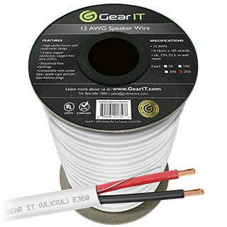 Car Home Audio Speaker Wire Transparent Clear Cable 16AWG 25ft 16/2 ...