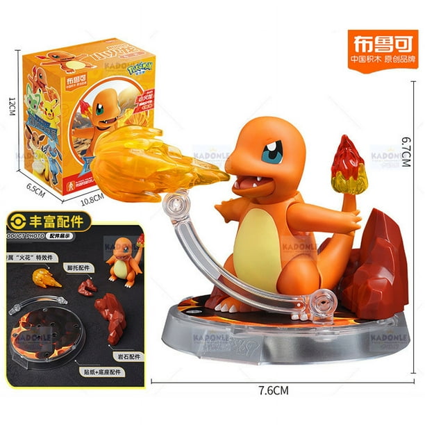 Figuras de Pokémon para armar, juguetes de Pikachu, Charizard, Greninja ...