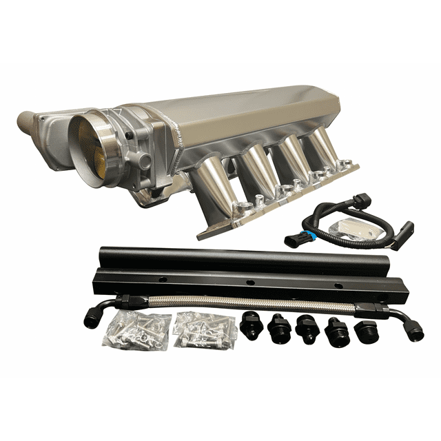 LS 102mm Intake Manifold with Fuel Rails LS LSX LS3 L92 SBC Small Block ...