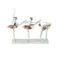 Decmode - Large Silver Ballerinas Sculpture with Capiz Shell Tutus ...