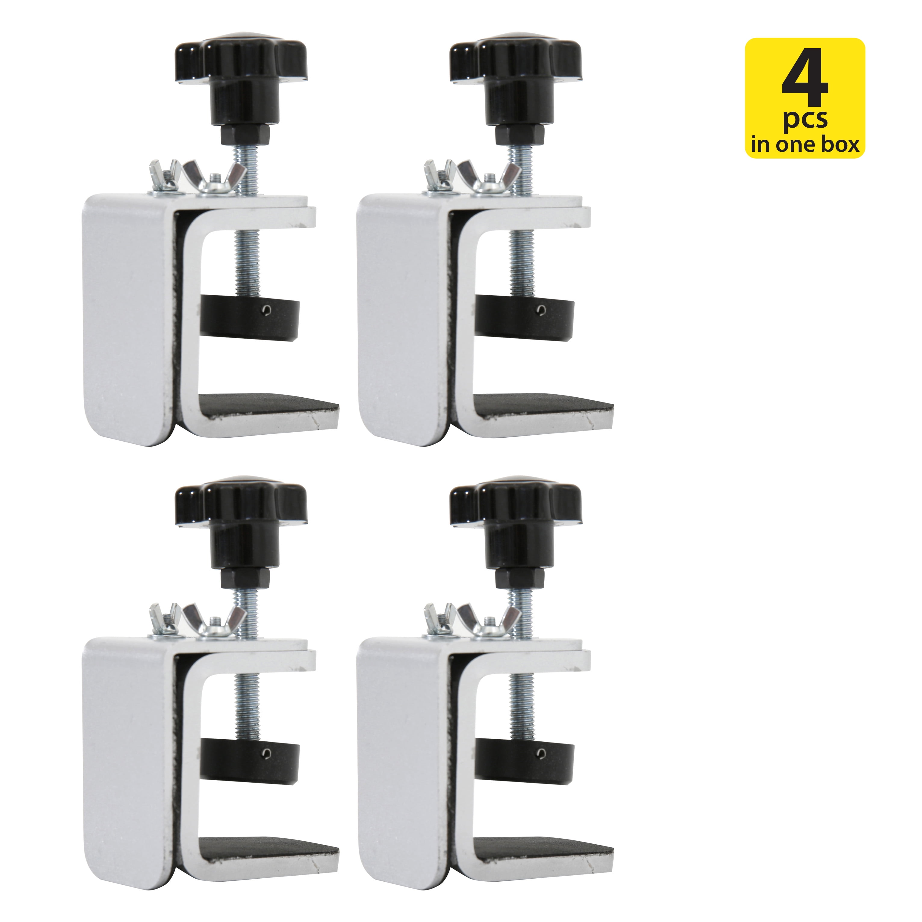 M&T Displays Edge Clamp Kit, C-Clamp for Table Panel Separator, Desktop ...