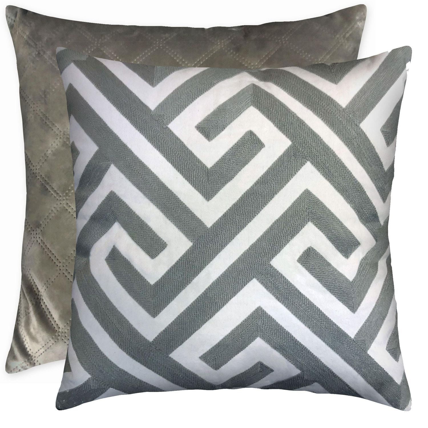 Click here for Hometrends Embroidered 2 Pack Decorative Pillows 2... prices