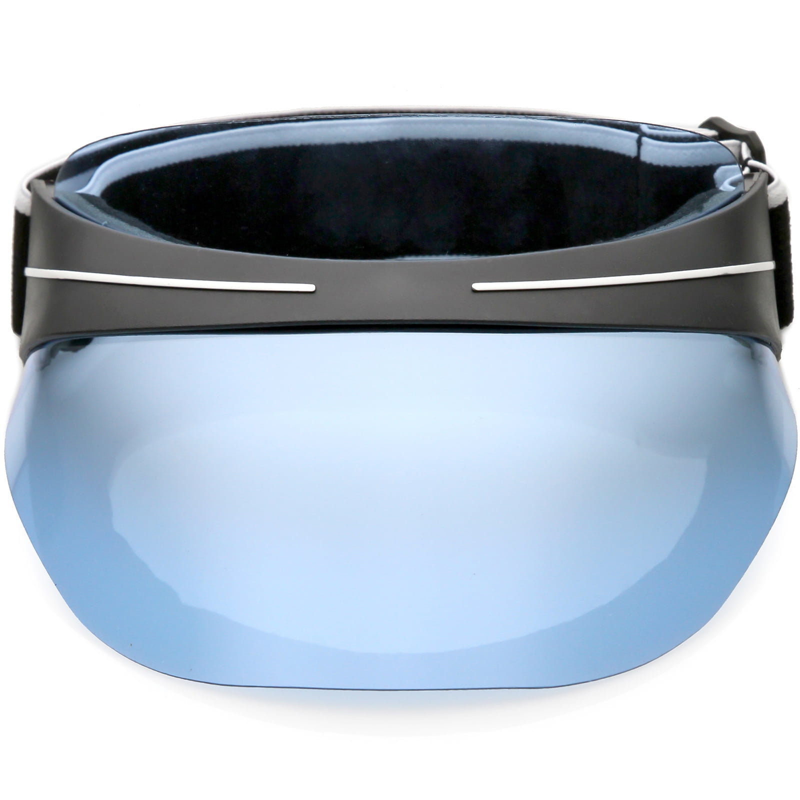 Oversize Shield Visor Hat Sunglasses Elastic Adjustable Strap 130mm ...