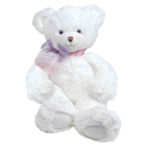 First & Main Plush Stuffed White Bear, 15" Sitting Position - Walmart.com