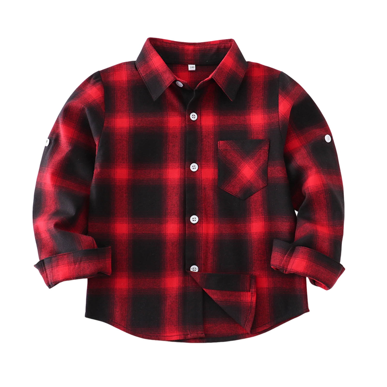 Click here for Lovzfmll Kids Checkered Flannel Shirt  Button Fron... prices