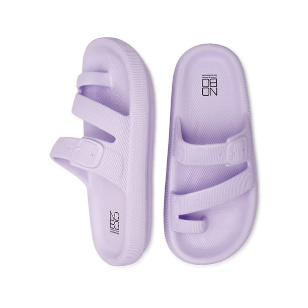No Boundaries Womens Comfort Slide Toe Thong - Walmart.com