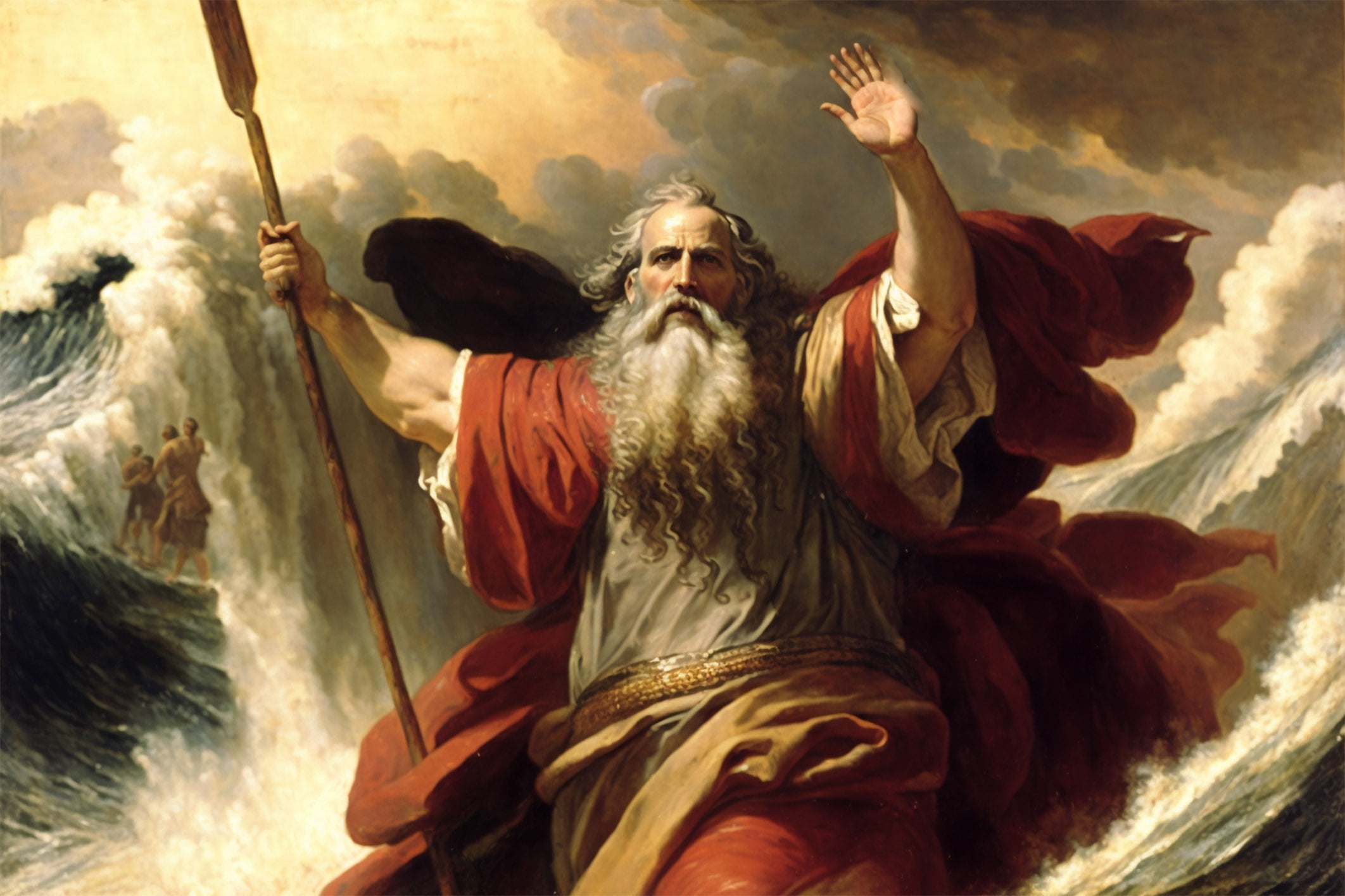 24x36 gallery poster, Moses parting the Red Sea p3 - Walmart.com 24x36 gallery poster, Moses parting the Red Sea p3 - Walmart.com