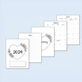 2024 Monthly Planner Calendar Refills for 7-Disc Mini Happy Planners ...