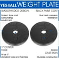 Yes4All 20 lbs Standard Weight Plates, 1 inch Cast Iron Weight Plates ...