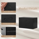 Costway 2-Drawer Stackable Storage Organizer with Anti-Topping Kits ...